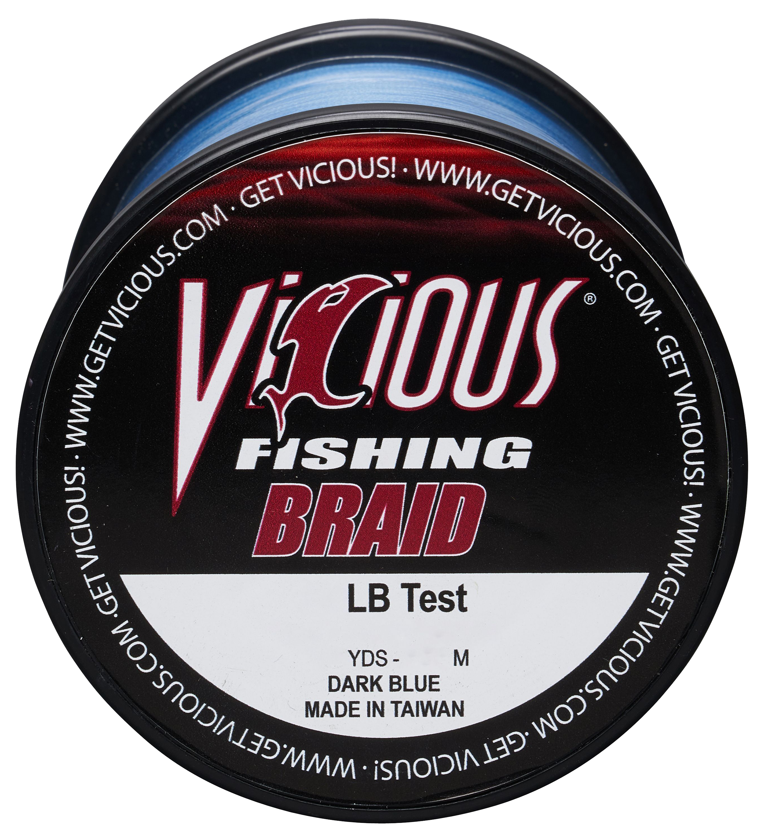 Vicious Fishing Standard Braid Fishing Line - Dark Blue - 1500 Yards ...
